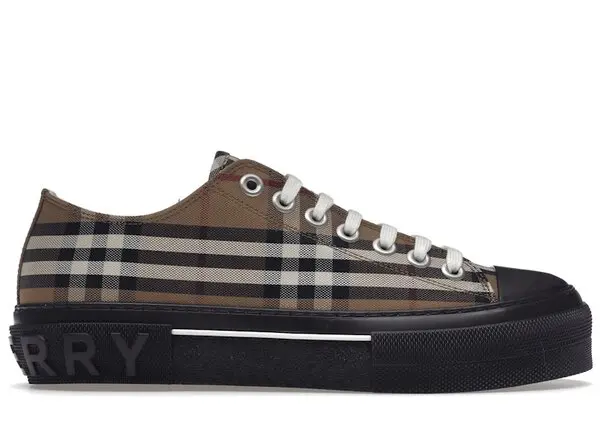 Burberry Gabardine Sneakers - Birch Brown/Black | Editorialist